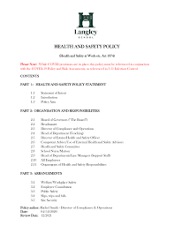 Implementing Health and Safety at Work Act Policy: Employer ...